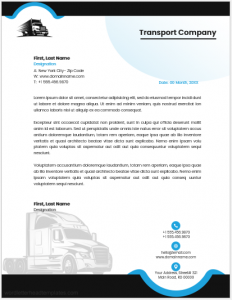 Transport Company Letterhead Templates for Word | Download