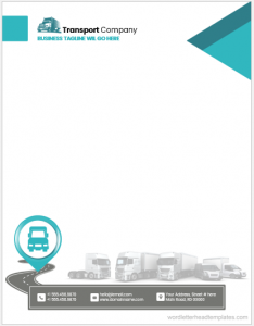 Transport Company Letterhead Templates for Word | Download