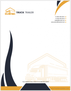 Transport Company Letterhead Templates for Word | Download