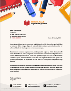 10 Best School Letterhead Templates for MS Word | Download