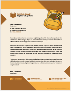 10 Best School Letterhead Templates for MS Word | Download