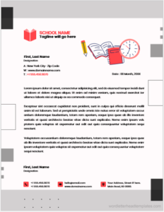 10 Best School Letterhead Templates for MS Word | Download